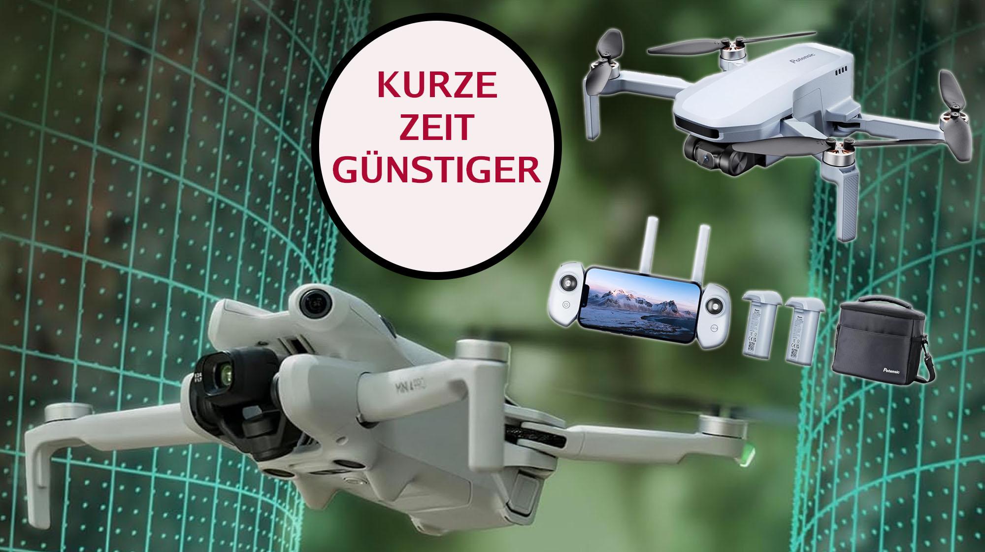 4K Drohne am Black Friday noch gunstiger 230 99 Euro inkl. 2x Akku DJI Mini 4K im Amazon Deal